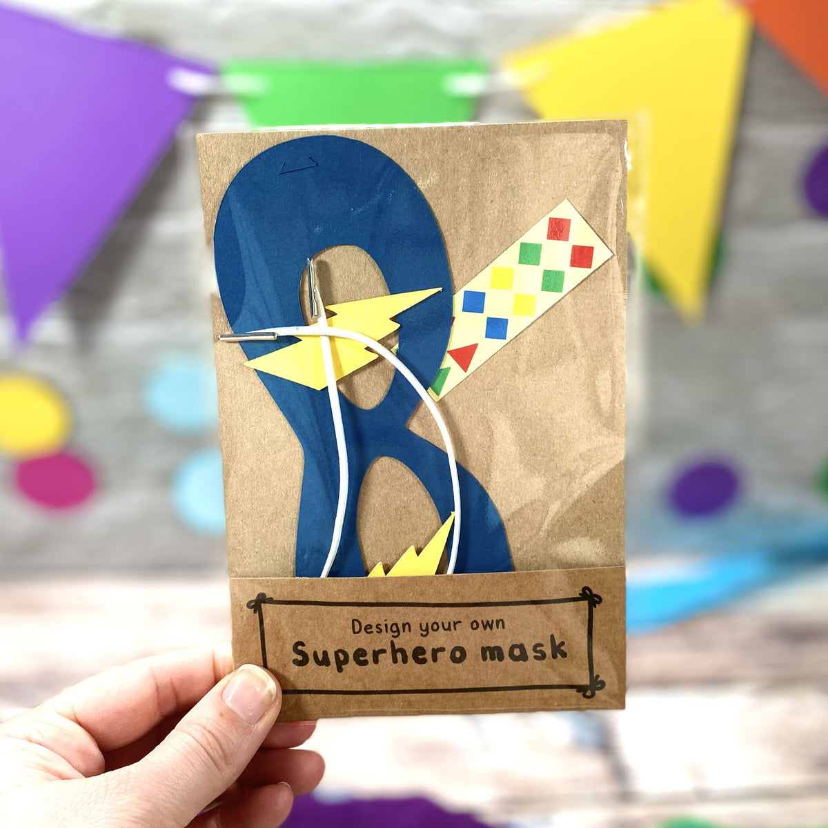 Superhero Mask Kit, eco friendly | Red Beau