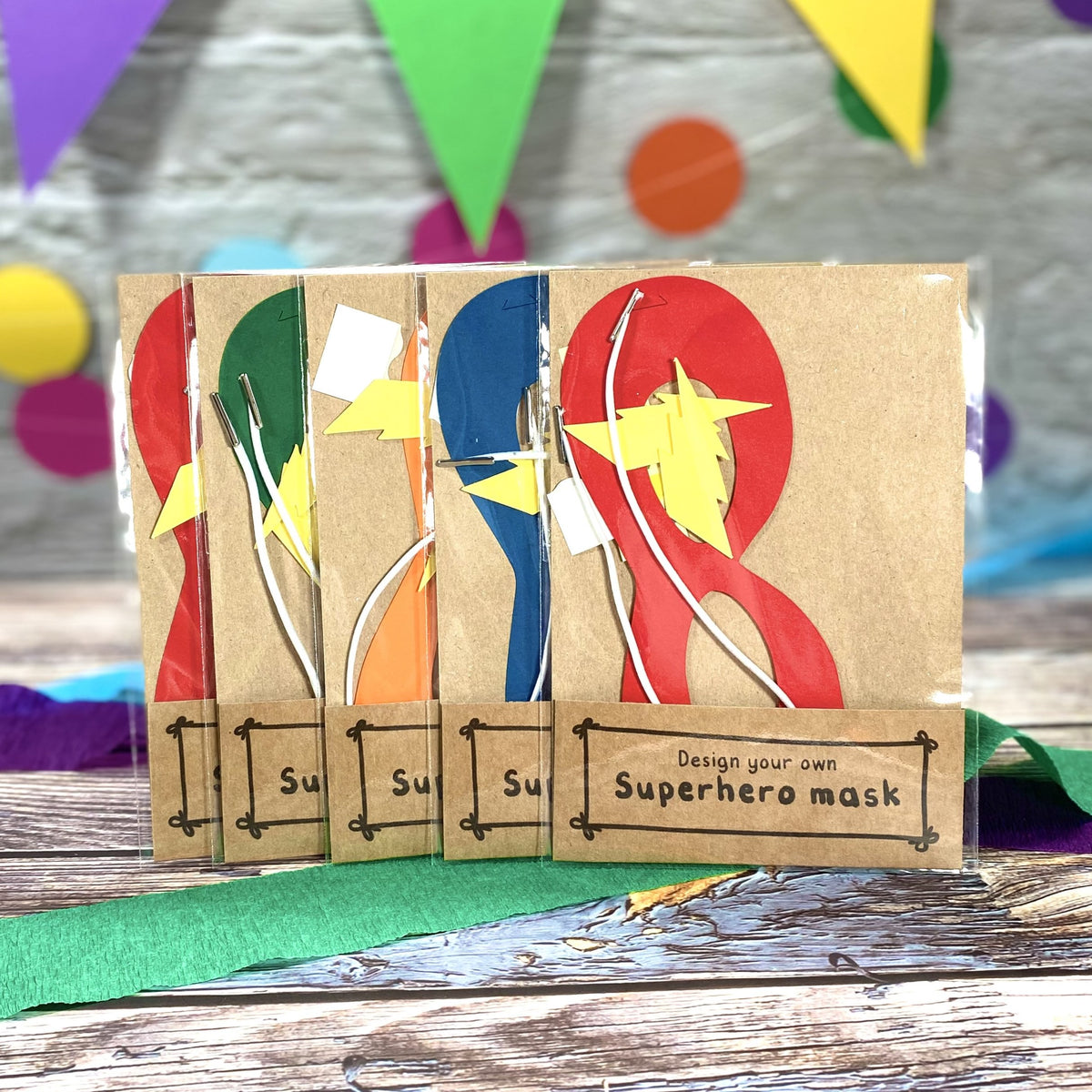 Superhero Mask Kit, eco friendly | Red Beau